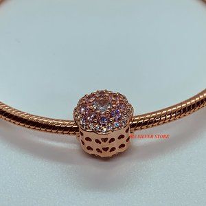 Pandora | Jewelry | Brand New Pandora Rose Gold Sparkling Pink Daisy ...